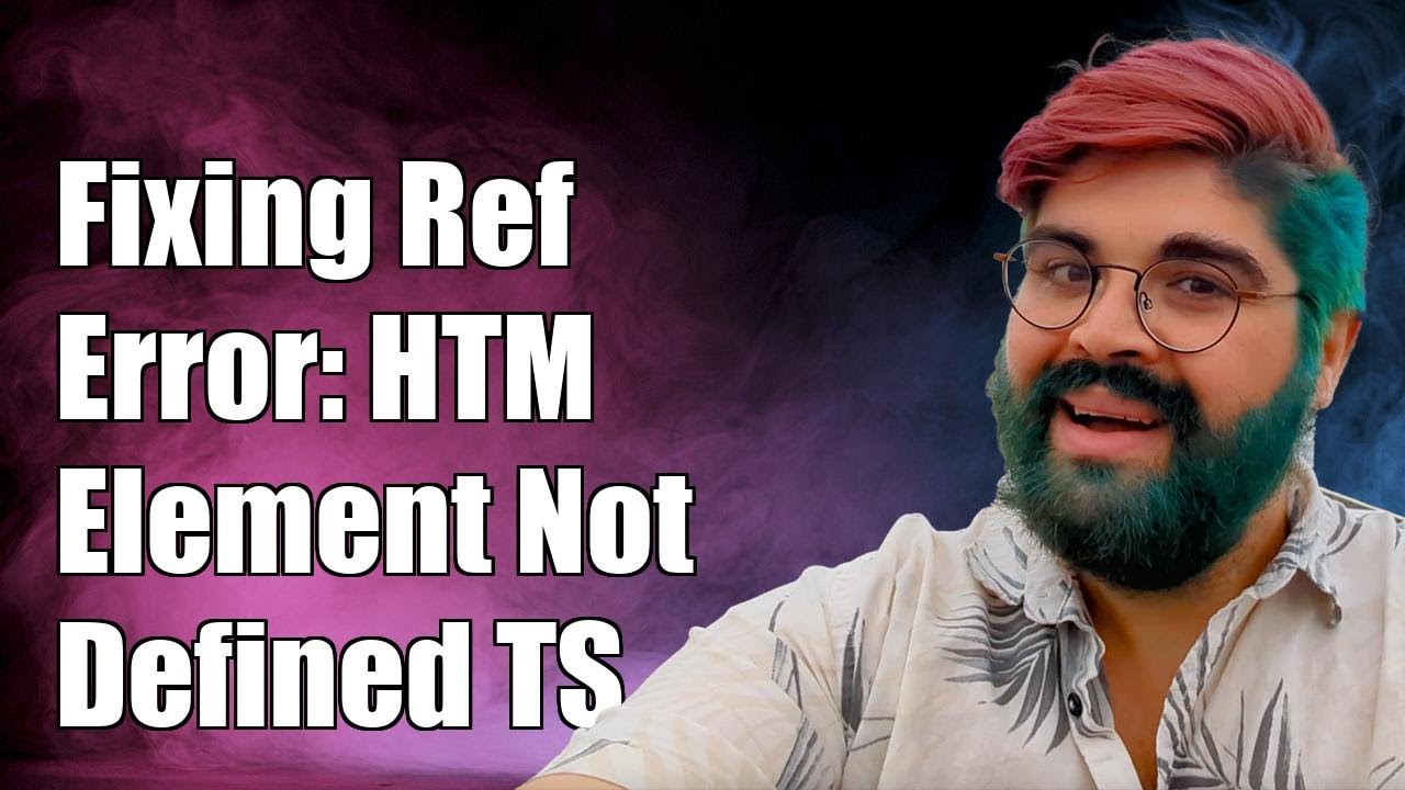 Fixing ReferenceError: HTMLElement is Not Defined in TypeScript