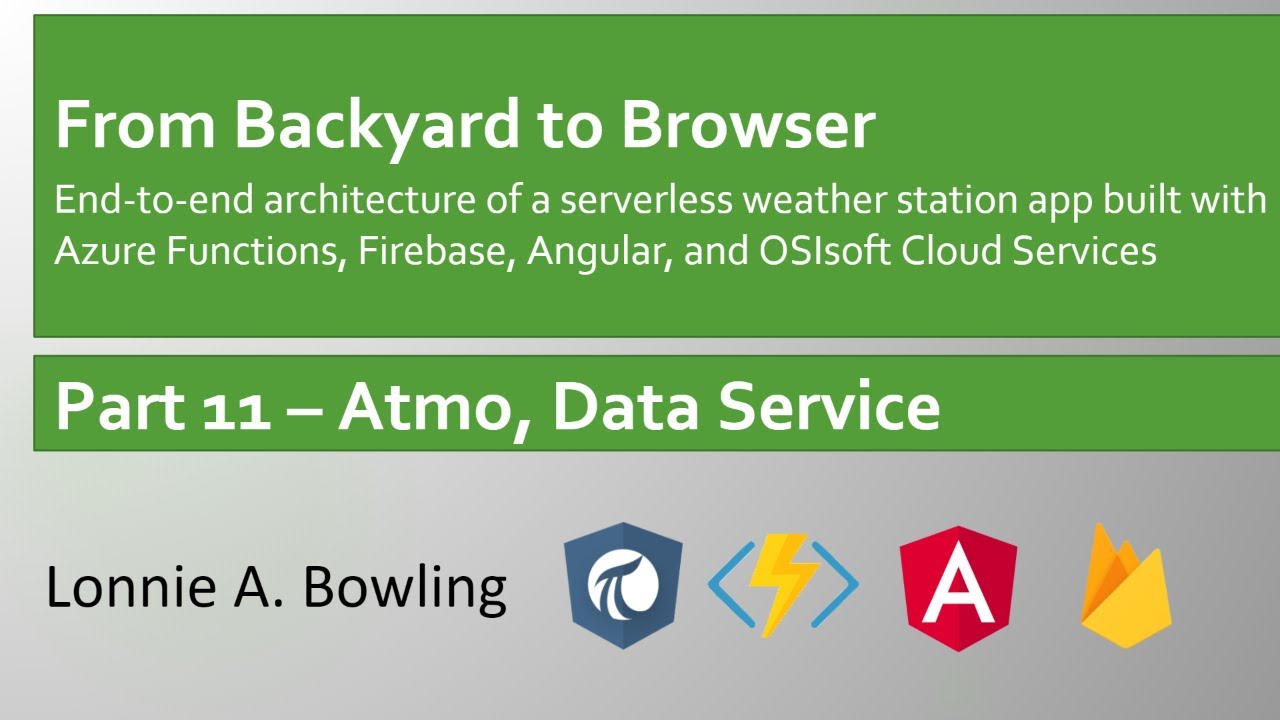 Atmo: Angular Data Service [11] - Backyard to Browser