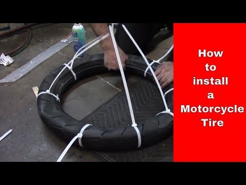 How to install a Motorcycle Tire? Rodsmith shows his Tire Install Tip, Trick
