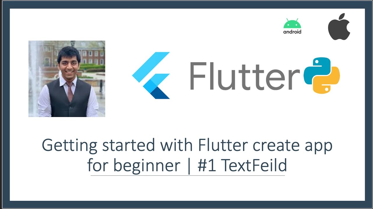 Getting started with Flutter create app for beginner | #1 TextFeild