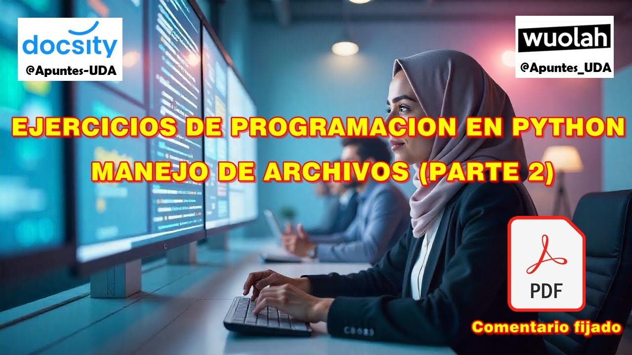 🐍 📚  Aprende MANEJO DE ARCHIVOS en PYHTON (Parte 2) 🚀 - ¡DESCARGA el PDF 100% GRATIS! 💻📂📥  #python