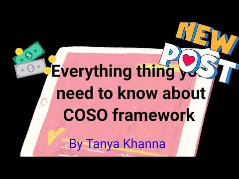 COSO Framework in 10 minutes! Cyber security framework- COSO CUBE wnd HELIX COSO! SOX#TanyaKhanna