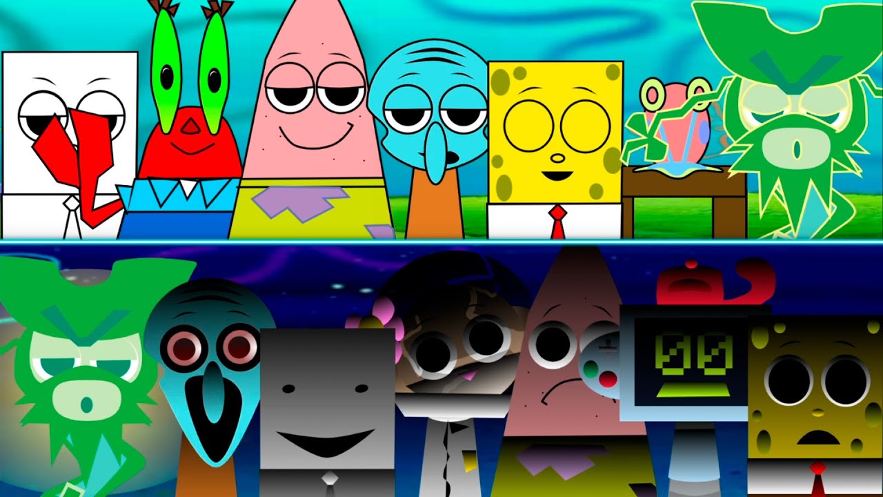 Sprunki SpongeBob - Original and Scary Version | INCREDIBOX Compilation | Stream