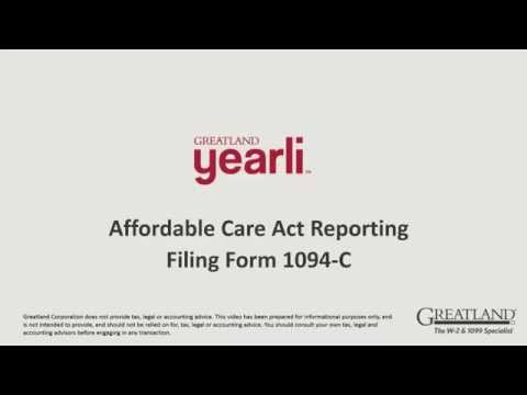 Filing ACA Form 1094-C