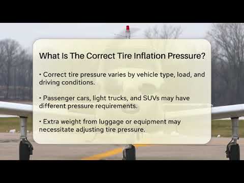 What Is The Correct Tire Inflation Pressure? - Air Traffic Insider