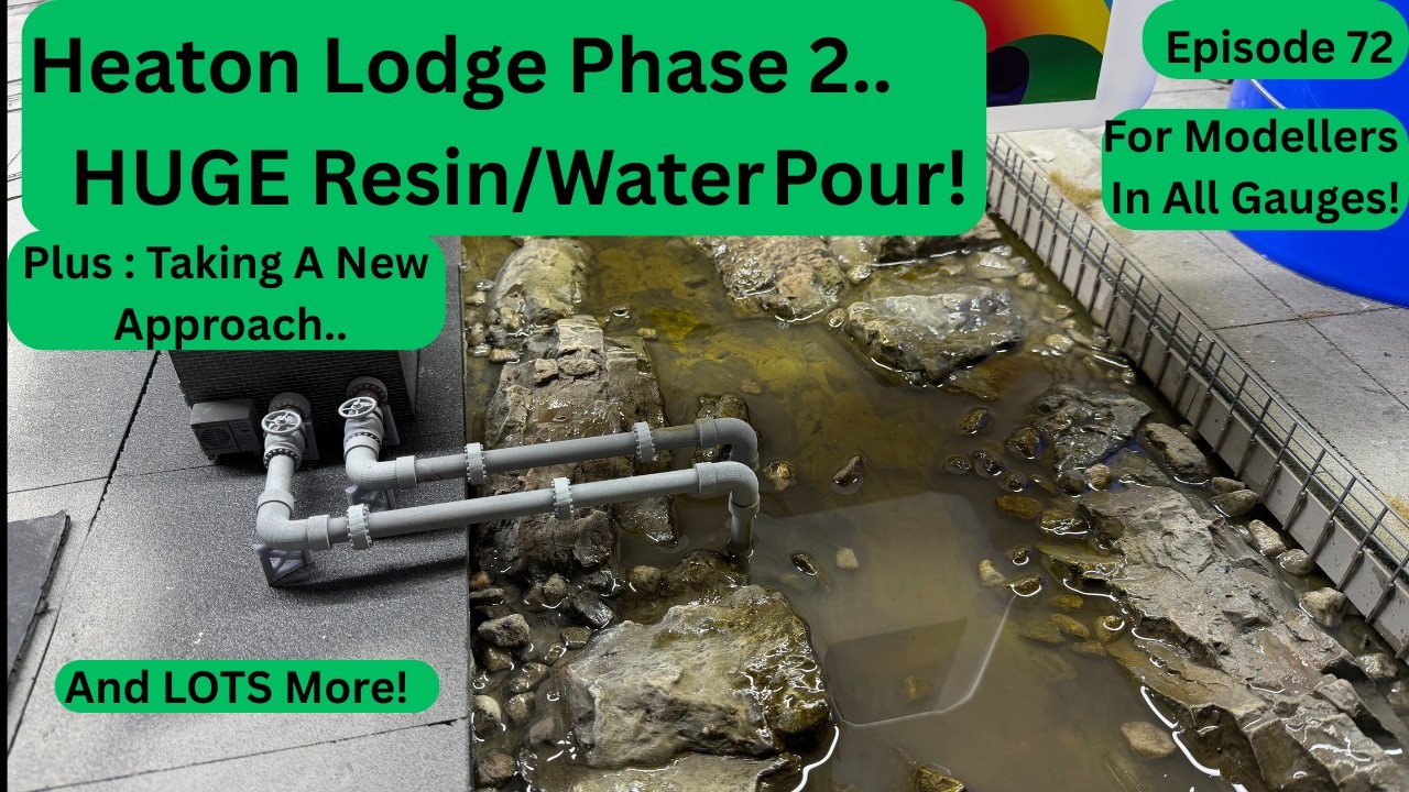 Heaton Lodge Phase 2..HUGE Casting Resin/Water Pour! Plus I'm Taking A New Approach To Phase 2..
