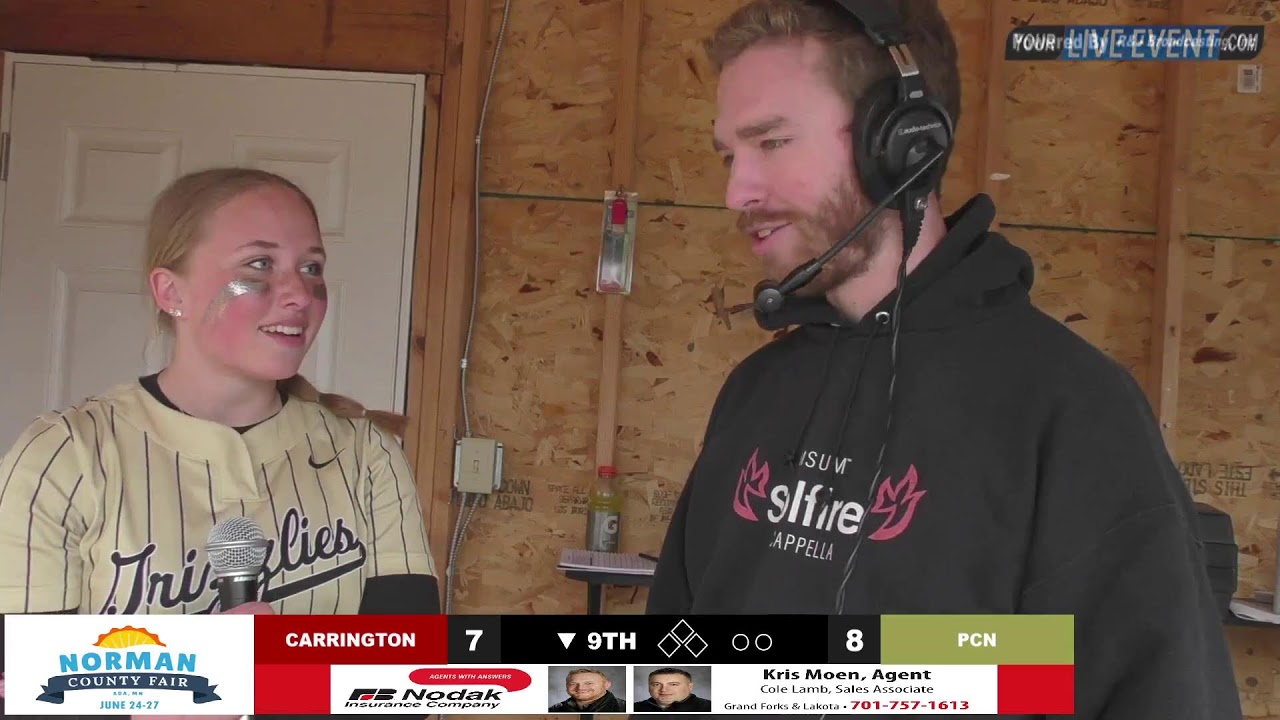 Carrington vs Pembina County North - Region 2 Softball Tournament Semifinals
