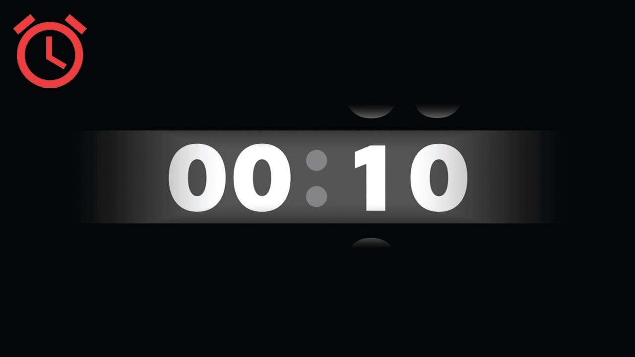 10 Seconds Digital Countdown Timer With Clock Sound