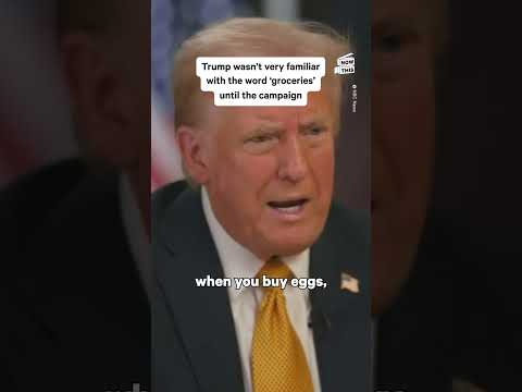 Trump Discovers 'Groceries' on the Campaign Trail