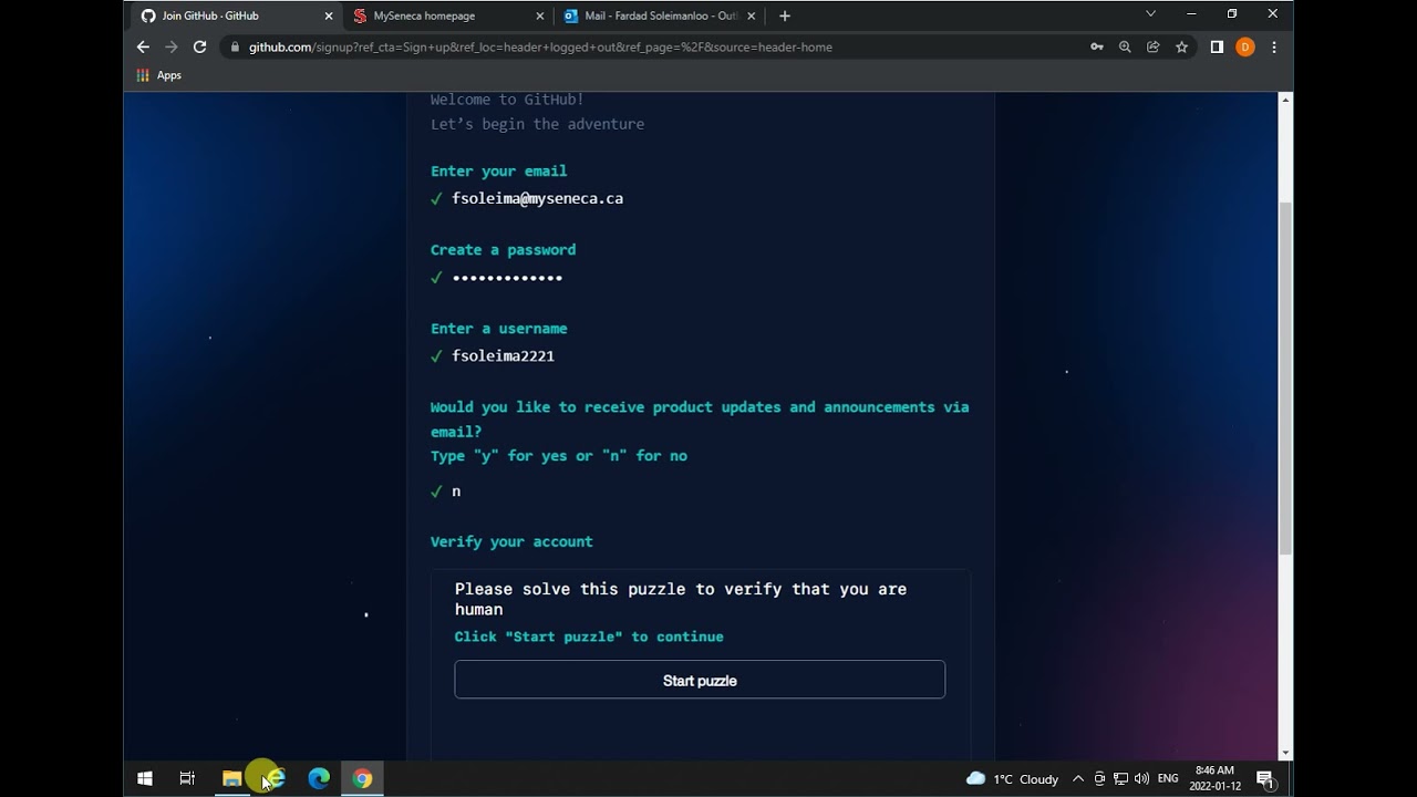 OOP: Workshop Zero  Step 1 (Creating Github account)