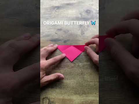 EASY PAPER BUTTERFLY ORIGAMI TUTORIAL | HOW TO MAKE PAPER BUTTERFLY ORIGAMI | PAPERCRAFT IDEAS ART