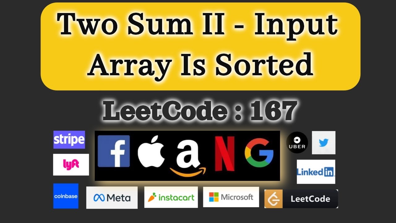 Array Interview problem | Java Code | Two Sum II - Input Array Is Sorted: Leetcode 167 || 3 approach