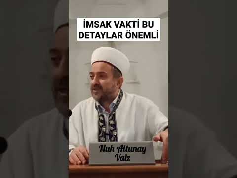 İMSAK VAKTİ BU DETAYLAR ÖNEMLİ