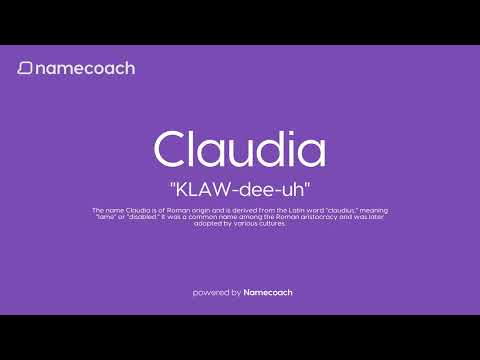 How to Pronounce Claudia