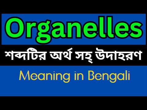 Organelles Meaning In Bengali /Organelles mane ki