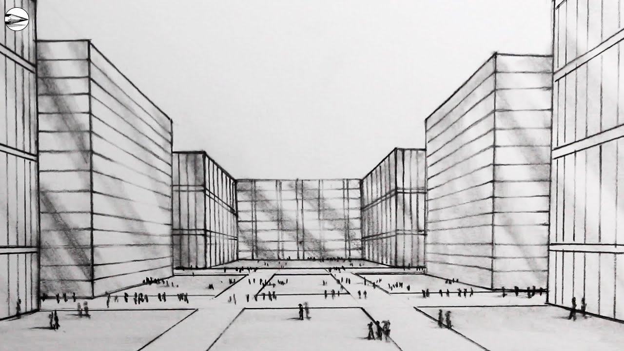How to Draw a City with One-Point Perspective for Beginners: Narrated