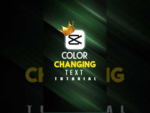 CapCut's Color-Changing Text Effects