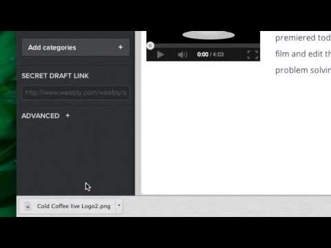 How to Blog on Weebly
