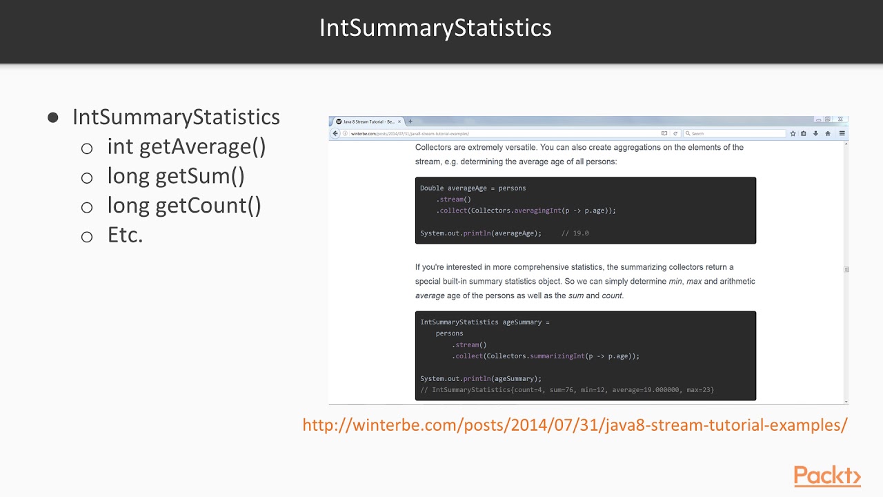 Basic Data Analysis with Java : Descriptive Statistics | packtpub.com