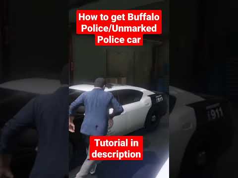 How to get Buffalo Police Car/Unmarked Police car GTA5 Story Mode 2023