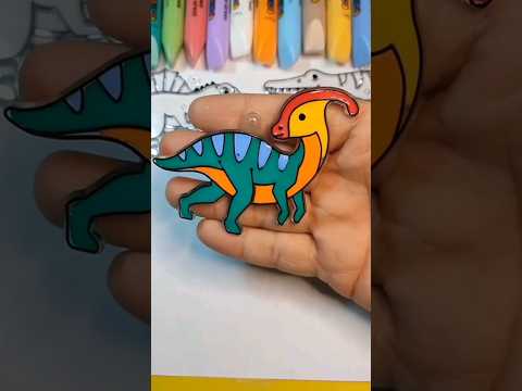 coloring dino part 2 | dino toys #short #dinosaur #dinotoys #mainandinosaurus