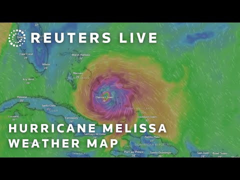 Video | LIVE: Weather map showing Hurricane Melissa over Cuba | REUTERS ...