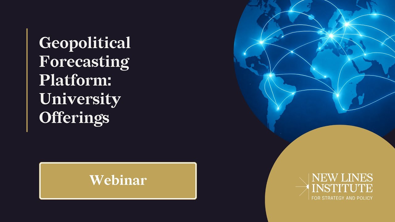 Geopolitical Forecasting Platform: Geopolitical Offerings for Universities