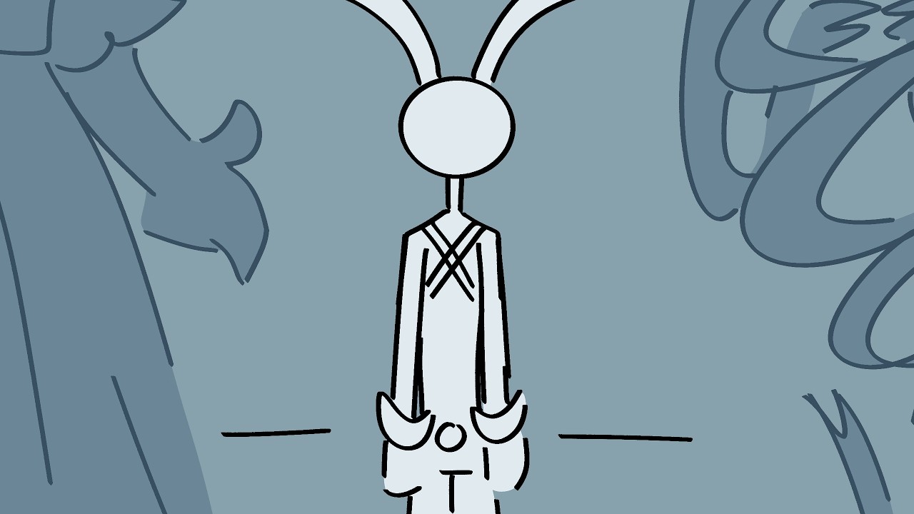 Kinger and Jax similarities, Jax drops the mask (storyboard), Pomni 