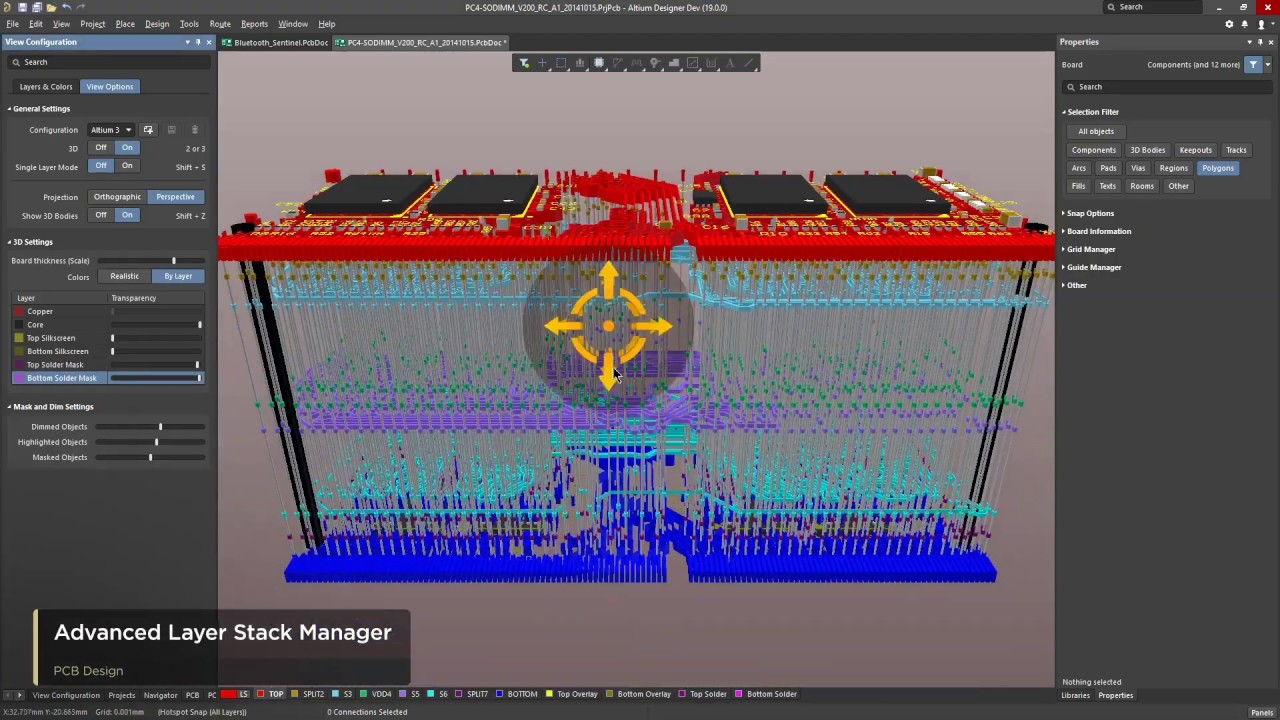 Advanced Layer Stack Manager in Altium Designer