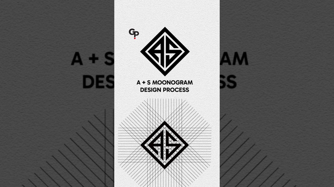 A + S Monogram Logo Design Process | Adobe Illustrator Tutorial #logodesign #adobeillustrator