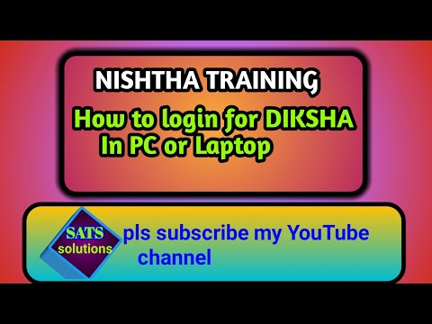 How to login for DIKSHA In PC or Laptop?