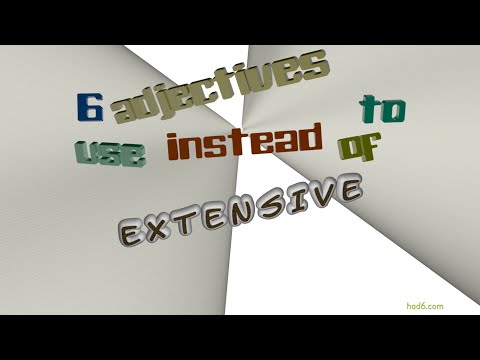 extensive - 9 adjectives similar to extensive (sentence examples)