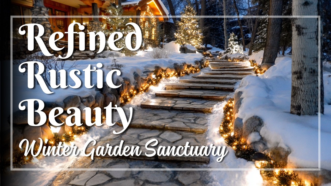 Refined Rustic Mountain Garden Looks ❄️ Creating an Elegant Winter Landscape Sanctuary