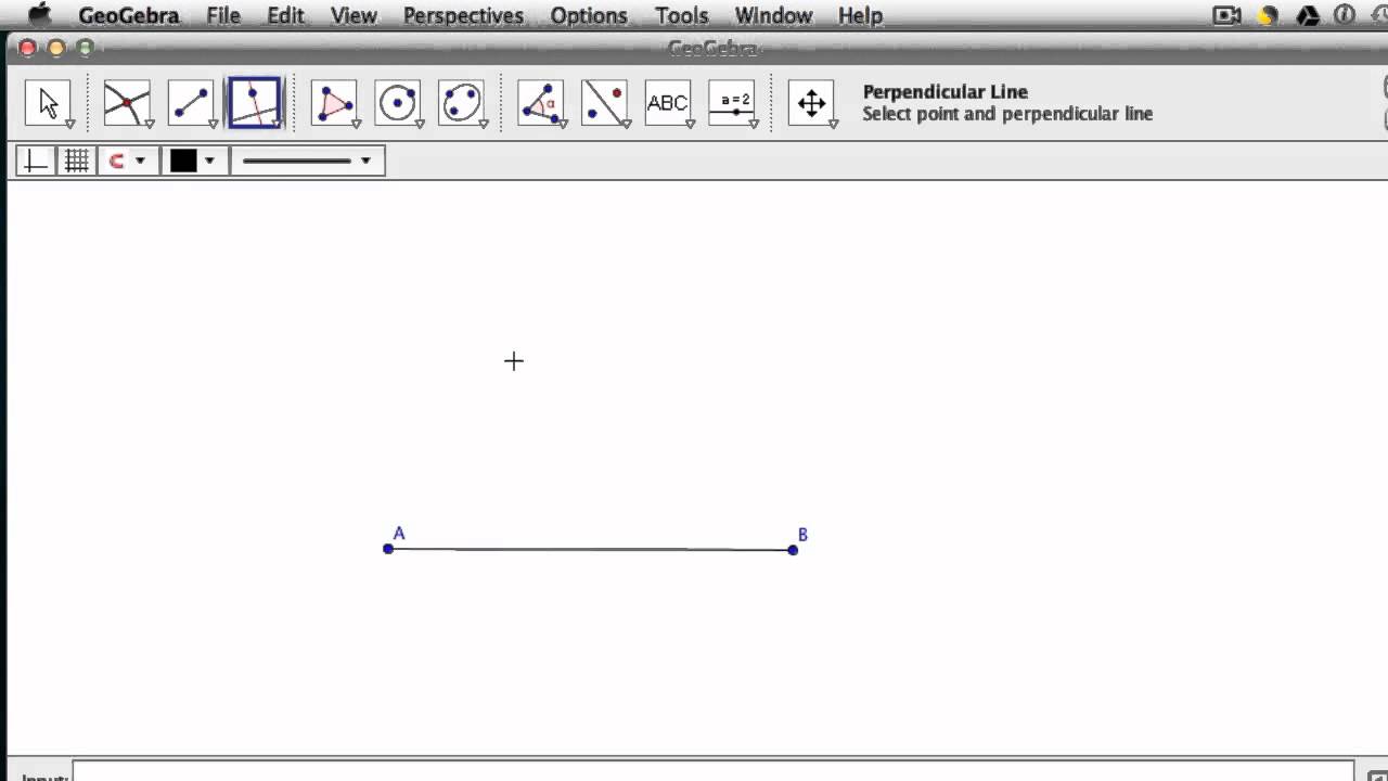 Geogebra Tutorial for Drawing a Rectangle