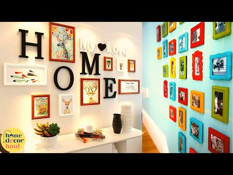 Wall Hanging Photo Frame Decorative | Family Wall Decor With Picture Frames | Home Decor Haul