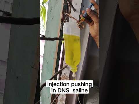 Malti vitami injection pushing in DNS saline,ππ