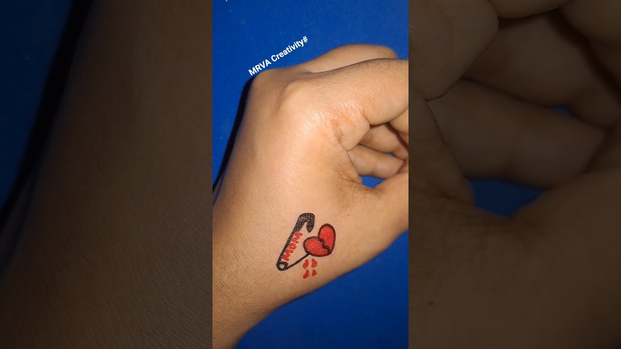 DIY PIN MOM TATTOO 👌❤️👌 #tattoo #shorts #viral #2k25 #trendingattoo