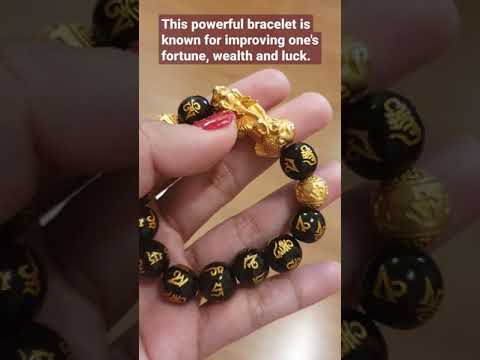 Obsidian Pixiu Bracelet