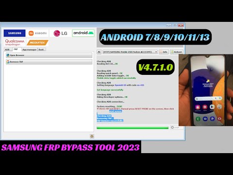 Samfw frp tool v4.7.1 | Erase FRP New OS | Erase FRP (Samsung) | SAMSUNG FRP ENABLE ADB TOOL 2023