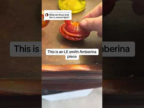 What is Amberina glass made of? Cadmium! It's not Uranium!