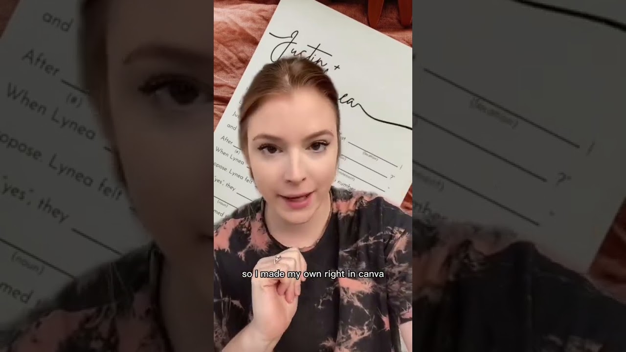 Budget Friendly Wedding Activity- MadLibs!