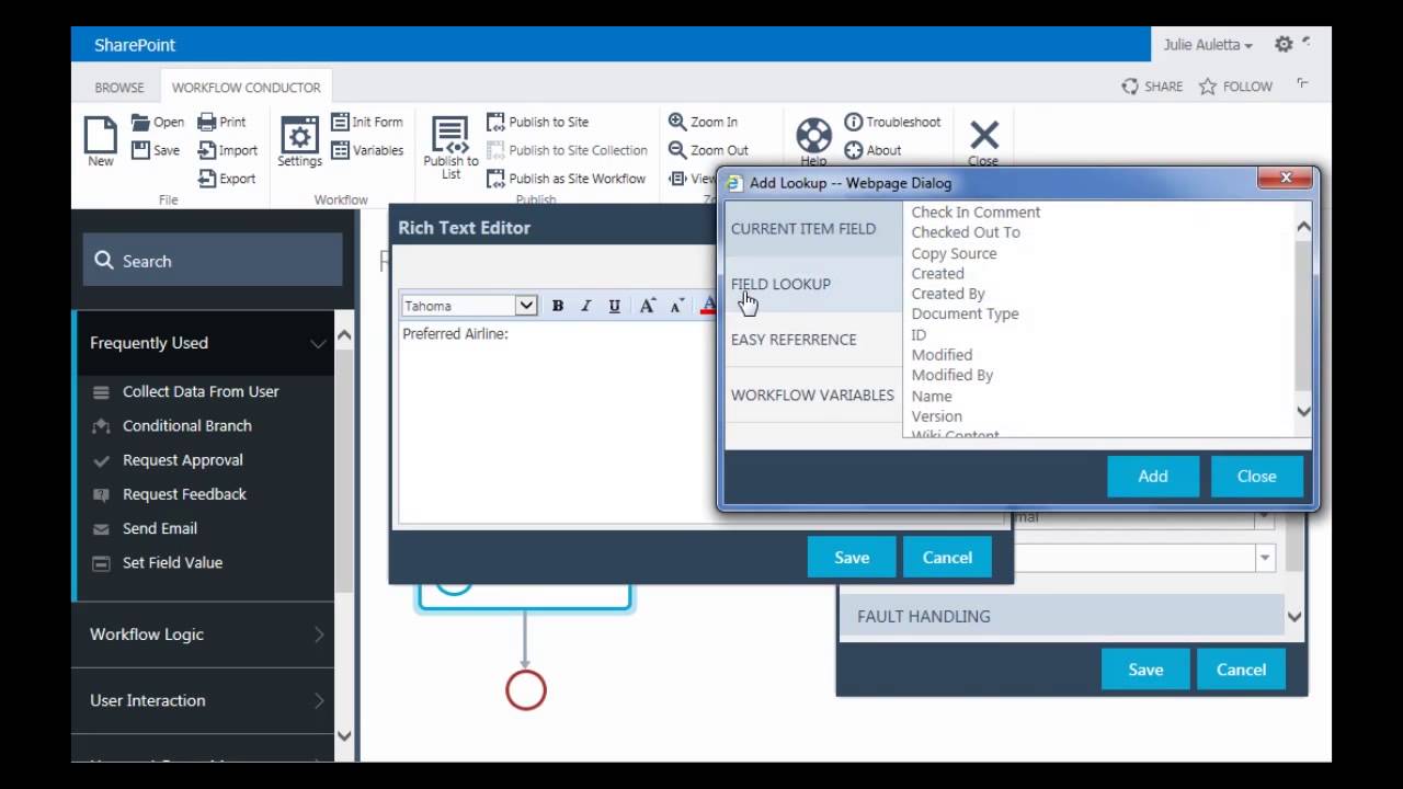 Set Up a Workflow to Collect Data from a User with Workflow Conductor for SharePoint On Prem