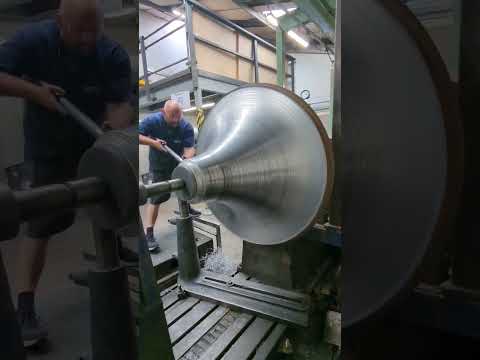 Metal Spinning Giant Lampshades #MetalSpinning #craftsmanship #handcrafted #artistry #lampshade