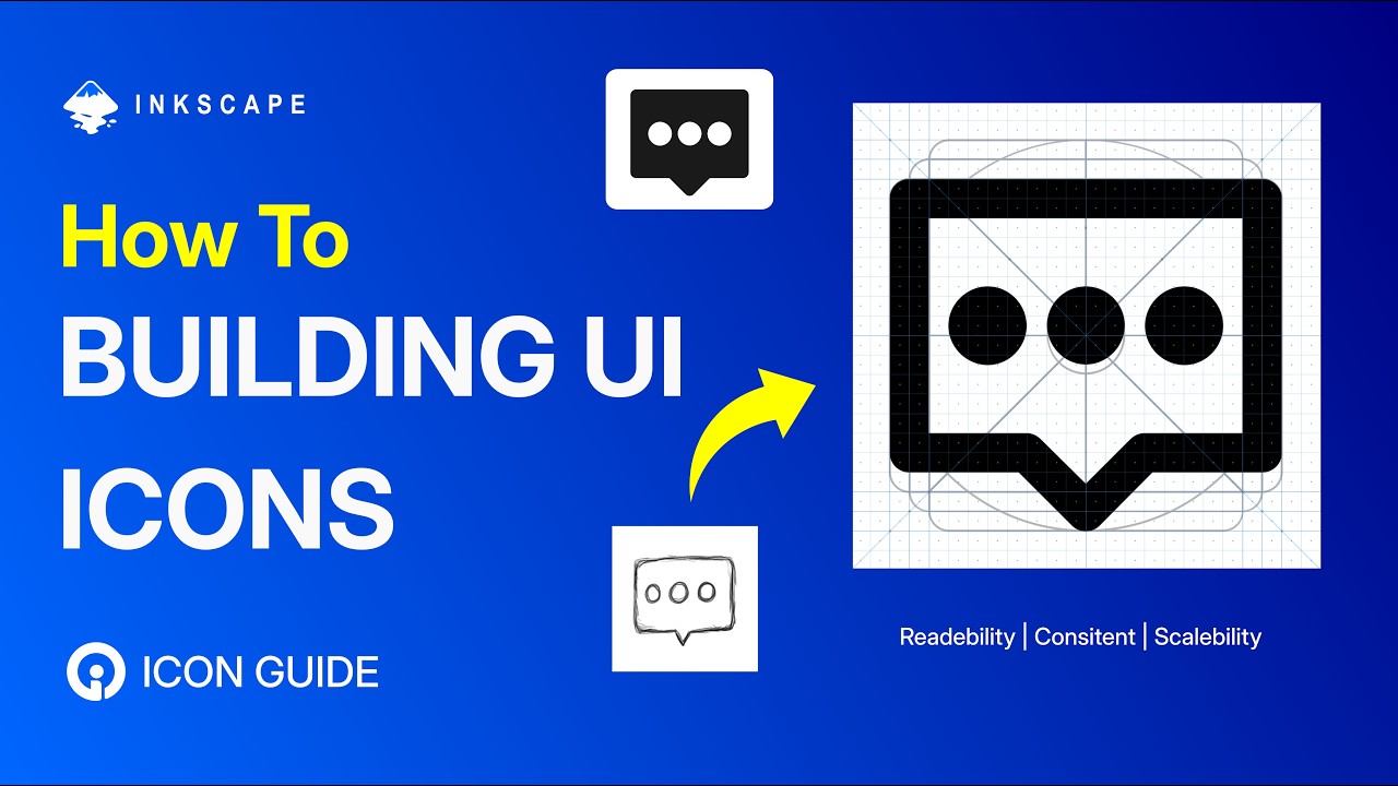 How To Create Chat Bubble UI Icon in Inkscape | Clean Vector Workflow