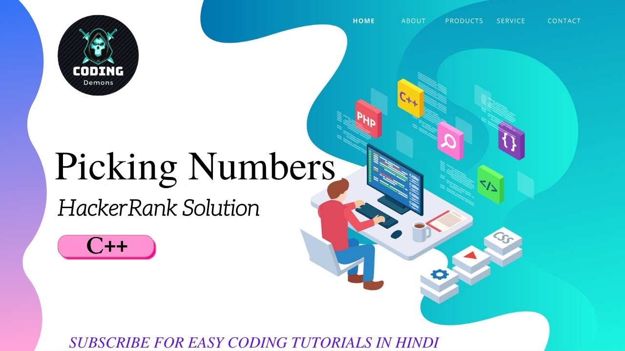 2020 Updated Picking Numbers Hackerrank Solution in Hindi C++