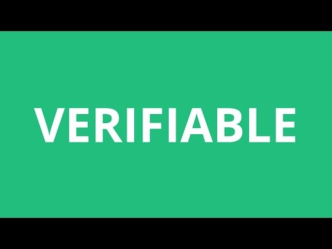How To Pronounce Verifiable - Pronunciation Academy