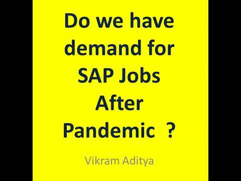 SAP Jobs ,Do we have Demand ?