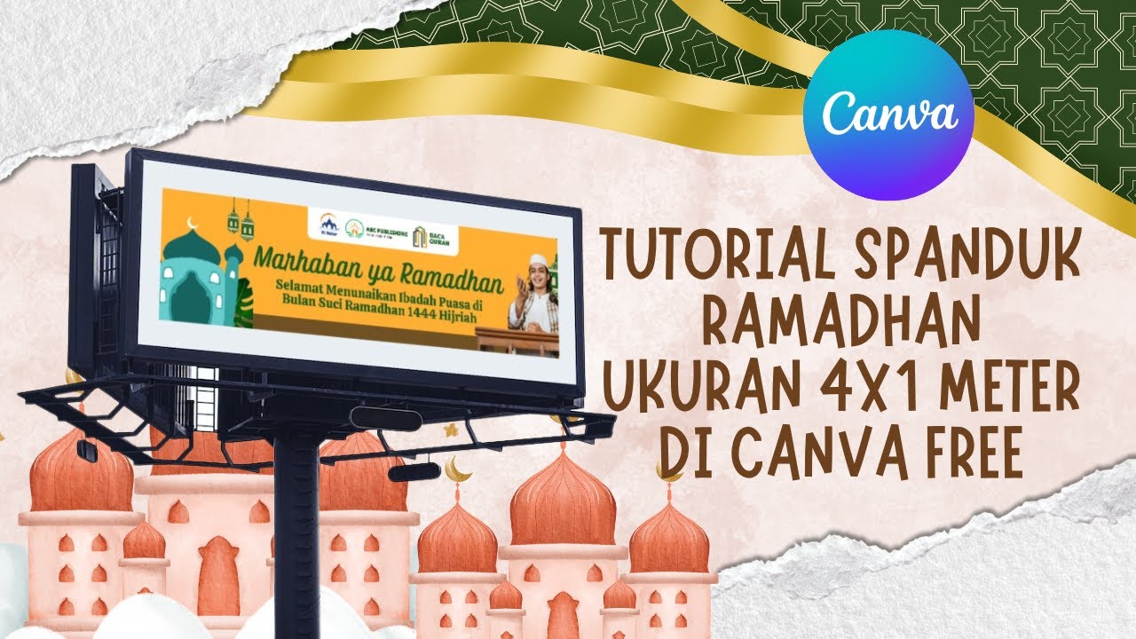 Tutorial for Designing a 4 Meter x 1 Meter Eid Banner on Canva FREE