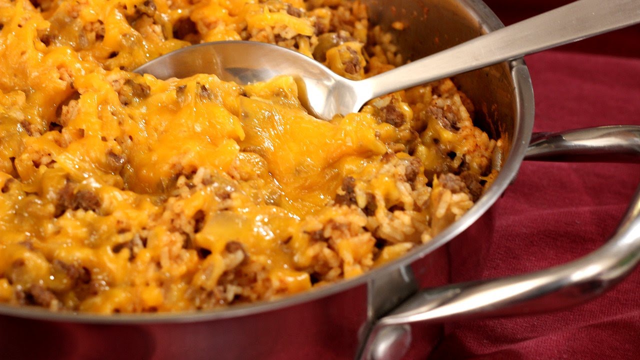 Cheeseburger Rice Recipe - Amy Lynn's Kitchen