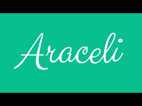 Learn how to Sign the Name Araceli Stylishly in Cursive Writing